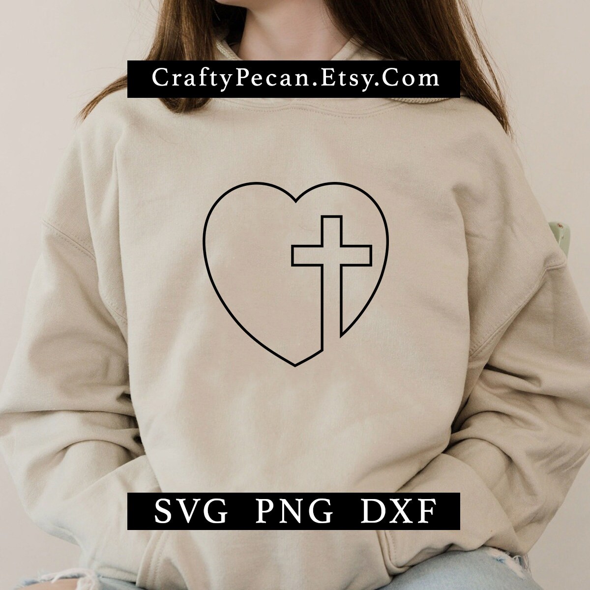 Heart Cross Svg, Cross Heart Svg, Baptism Cross Svg, Christian Shirts ...
