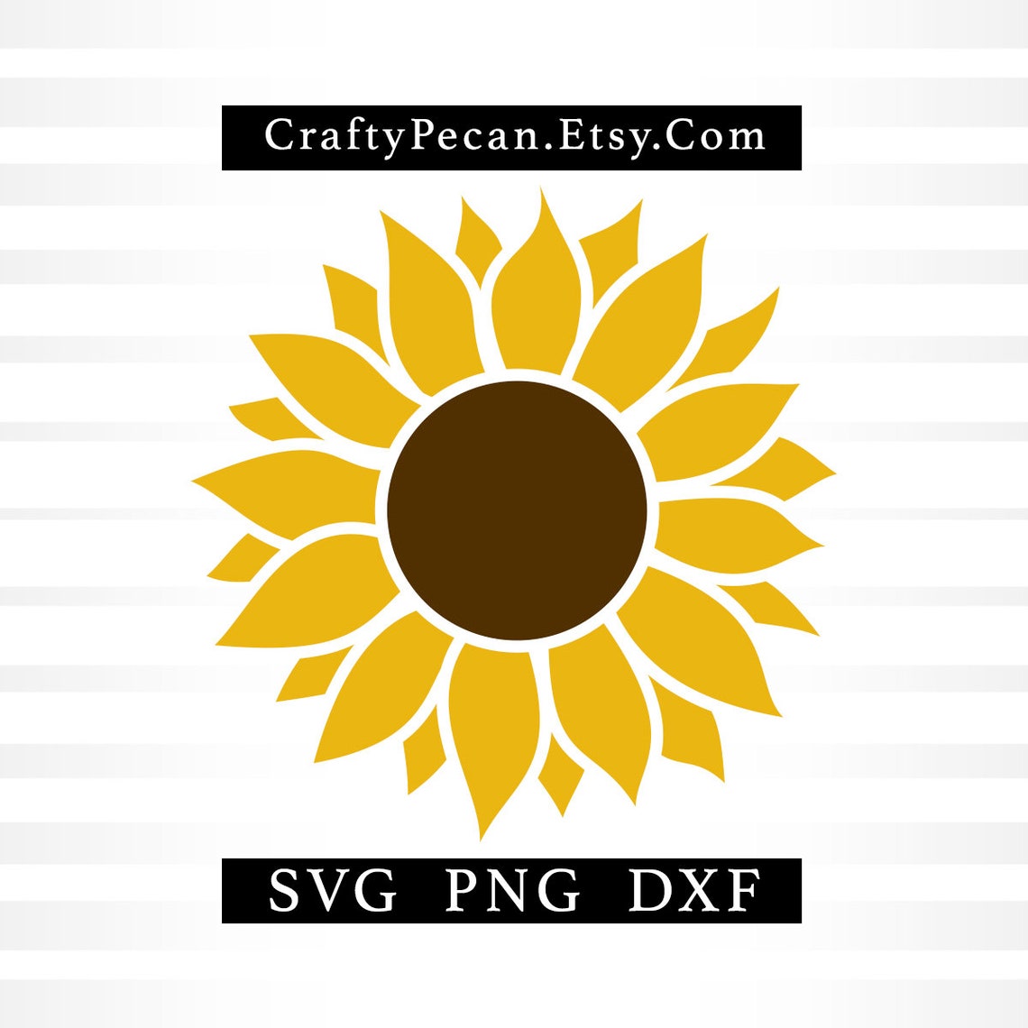 Sunflower Svg, Monogram Frame Svg, Png, Dxf Cut Files, Sumflower ...