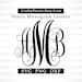 Fancy Vine Monogram Font Svg Png Swirly Alphabet Letters, Cricut Font ...