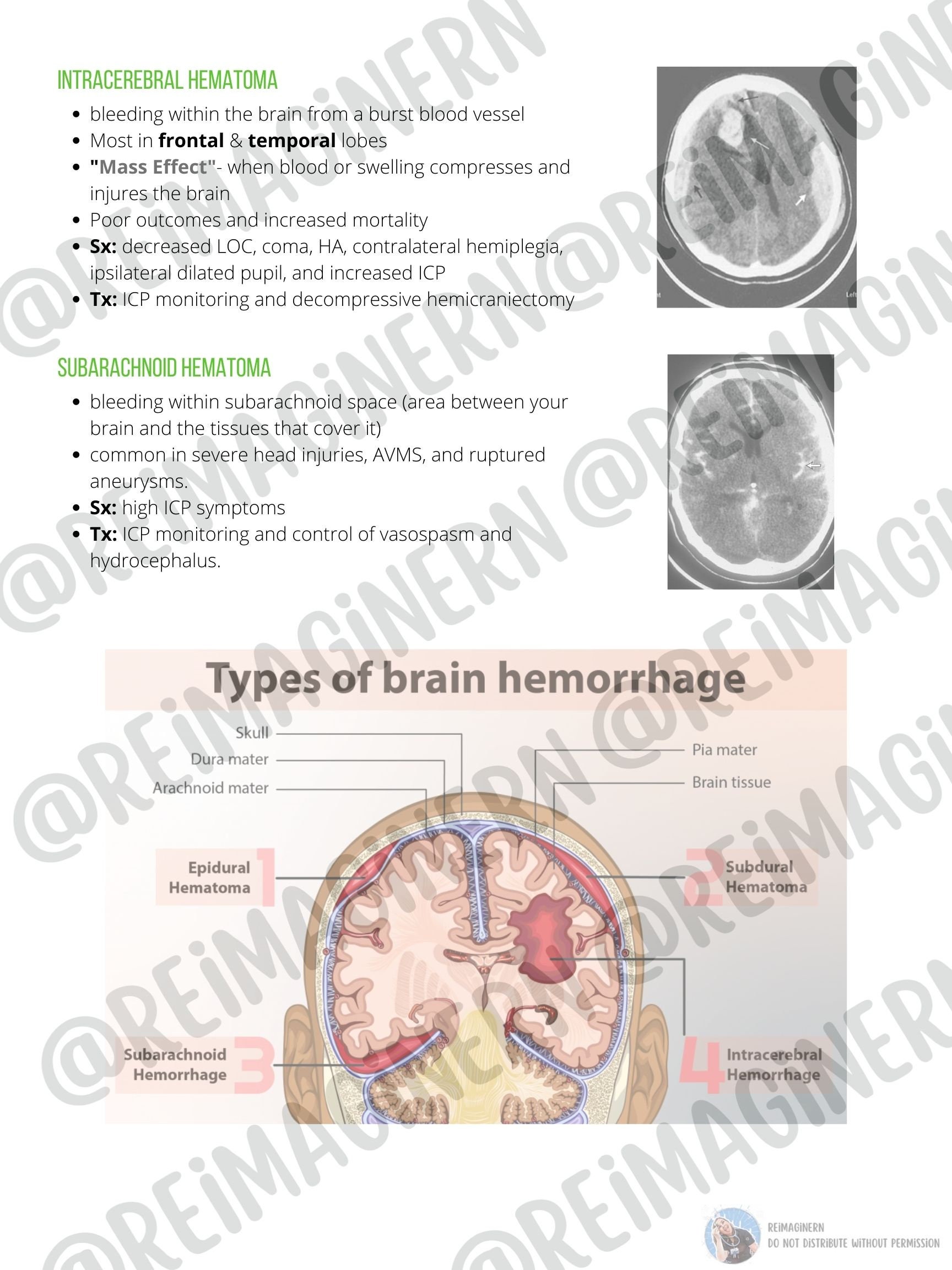 Traumatic Brain Injury | Nursing Study Sheet - Etsy
