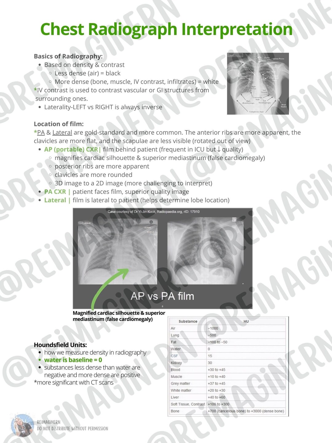 Chest Radiograph Interpretation - Etsy