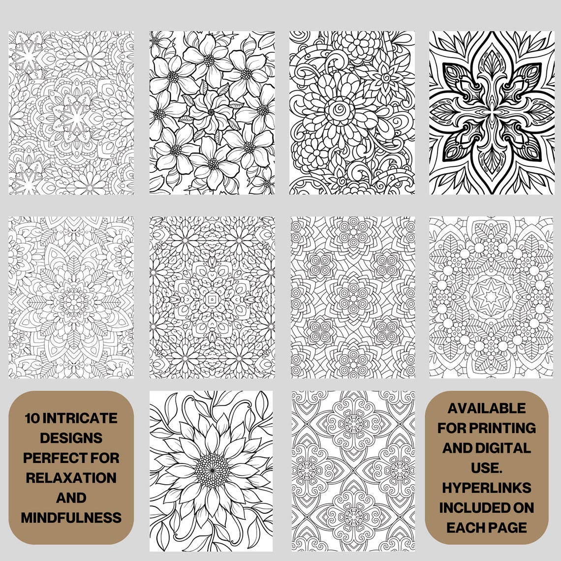 My Digital Coloring Book L Goodnotes Coloring Book L Intricate ...