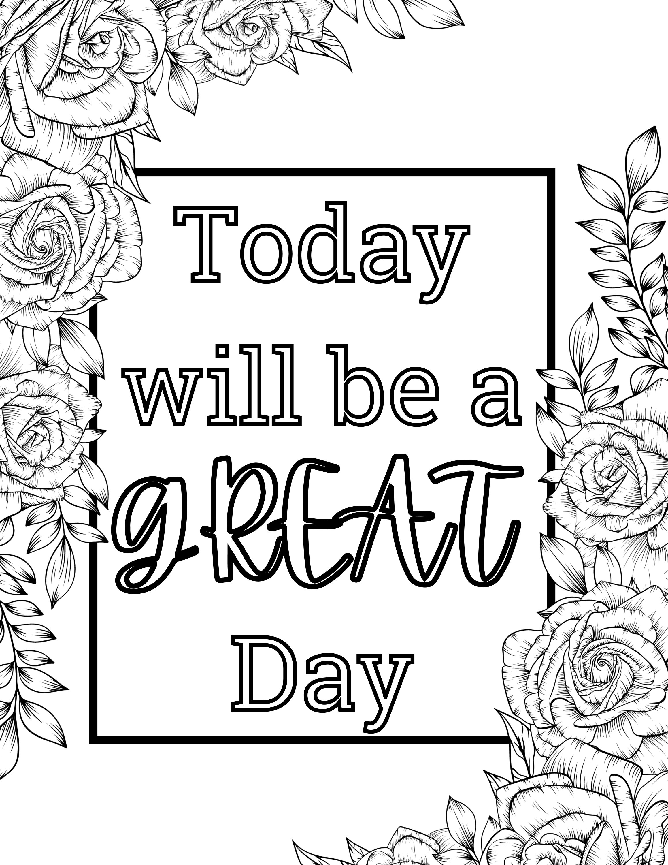 Empowering Mindset: 5 Motivational Coloring Pages L the Perfect Range ...