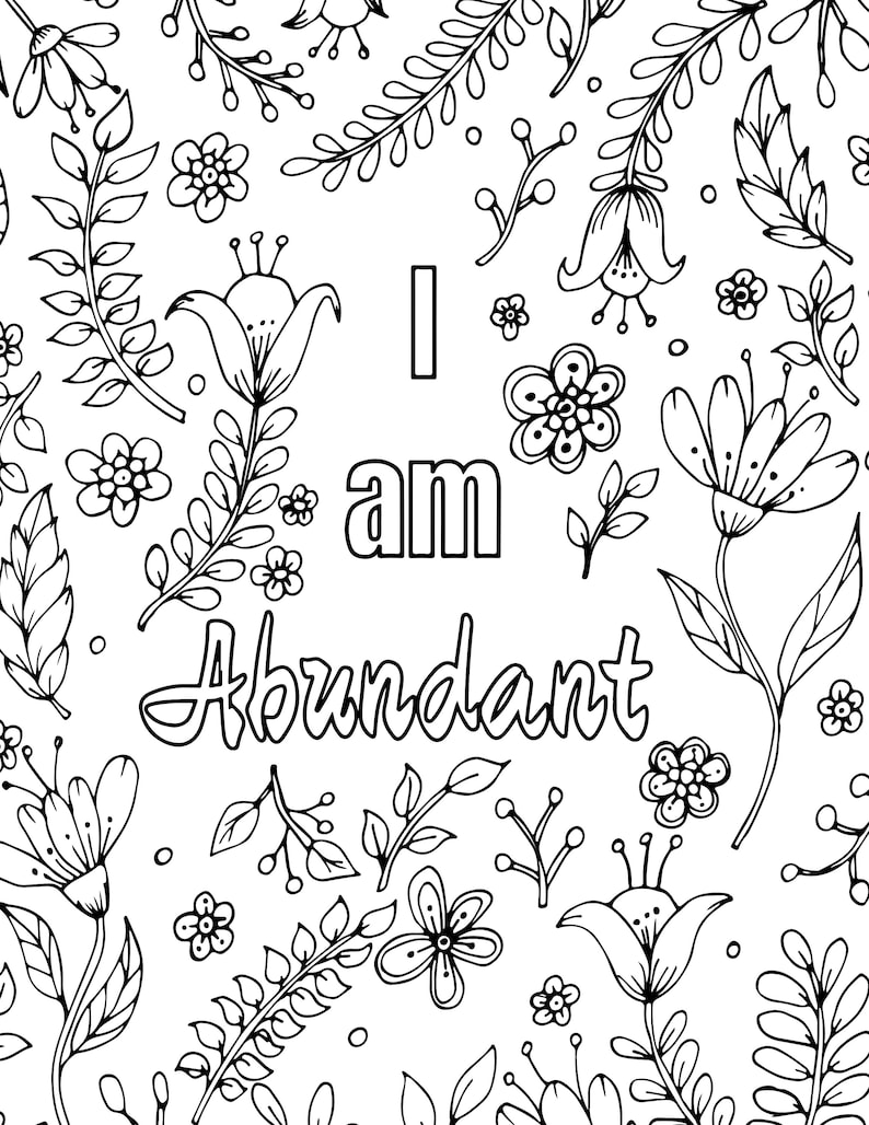 Empowering Mindset: 5 Motivational Coloring Pages L the Perfect Range ...