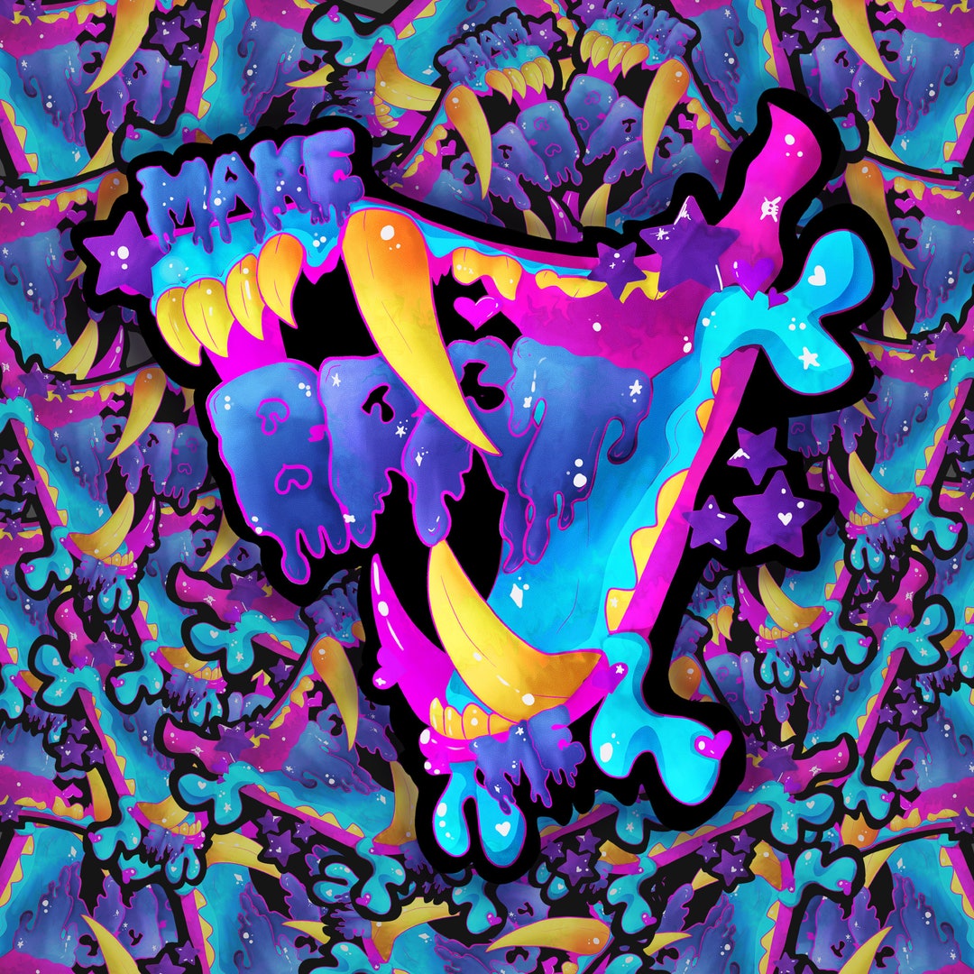 Sticker / Decal /brat / Candy Gore / Furry / Maw / Fangs - Etsy
