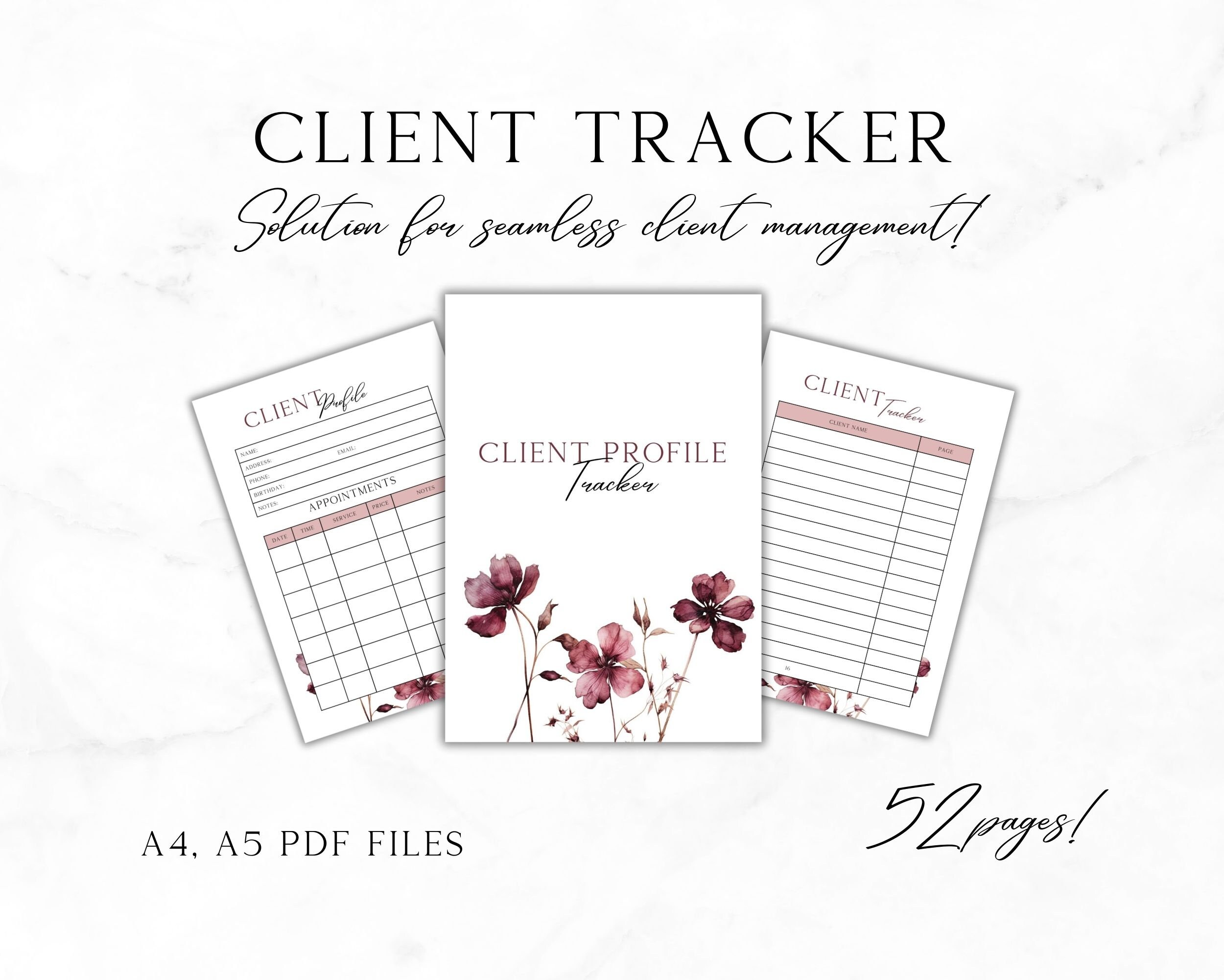 Client Management System - Printable Client Tracker - Etsy