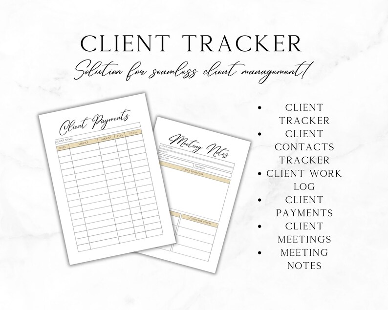 Efficiency Boost: All-in-one Client Account & Payment Tracker - Etsy