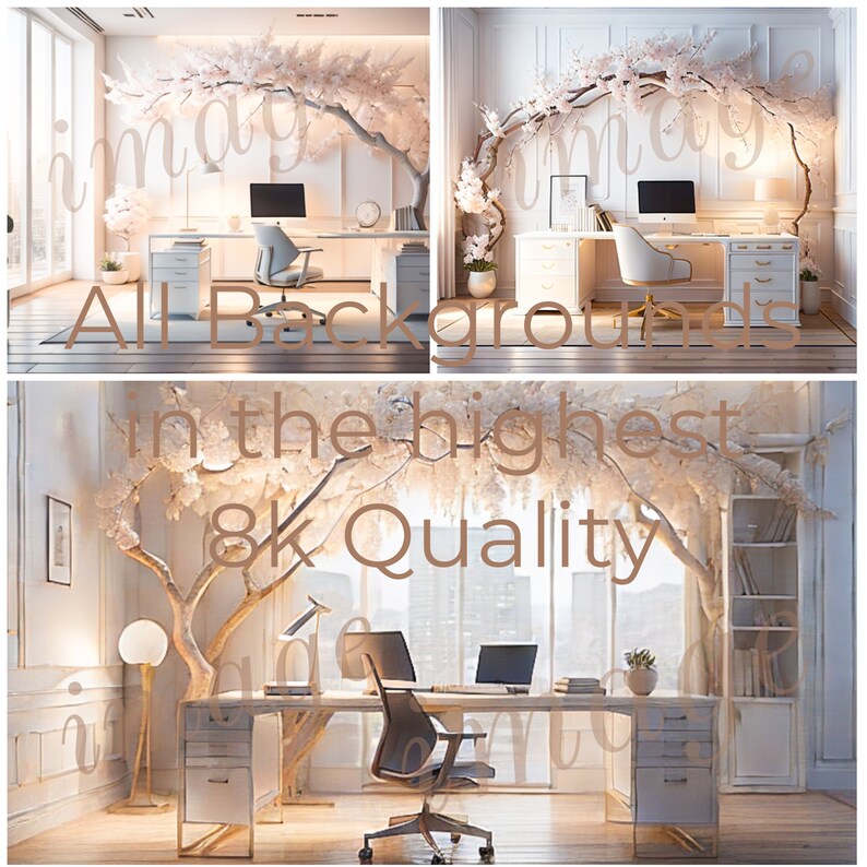 Virtual Background Zoom 20 Office Backgrounds in 8k Quality for Online ...