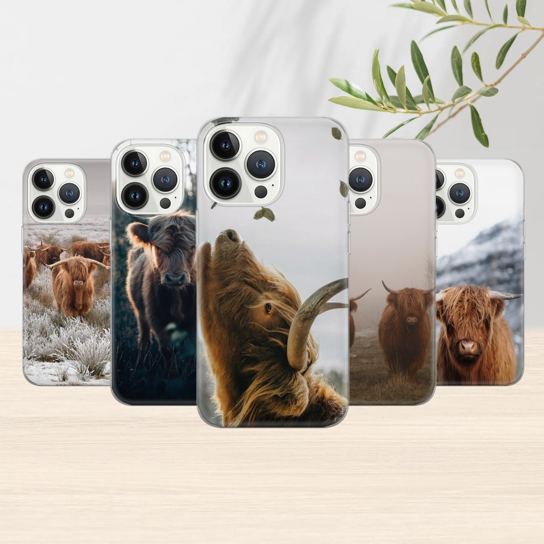 Scottish Cow Phone Case Highland Cattle Cover for Iphone 14 - Etsy