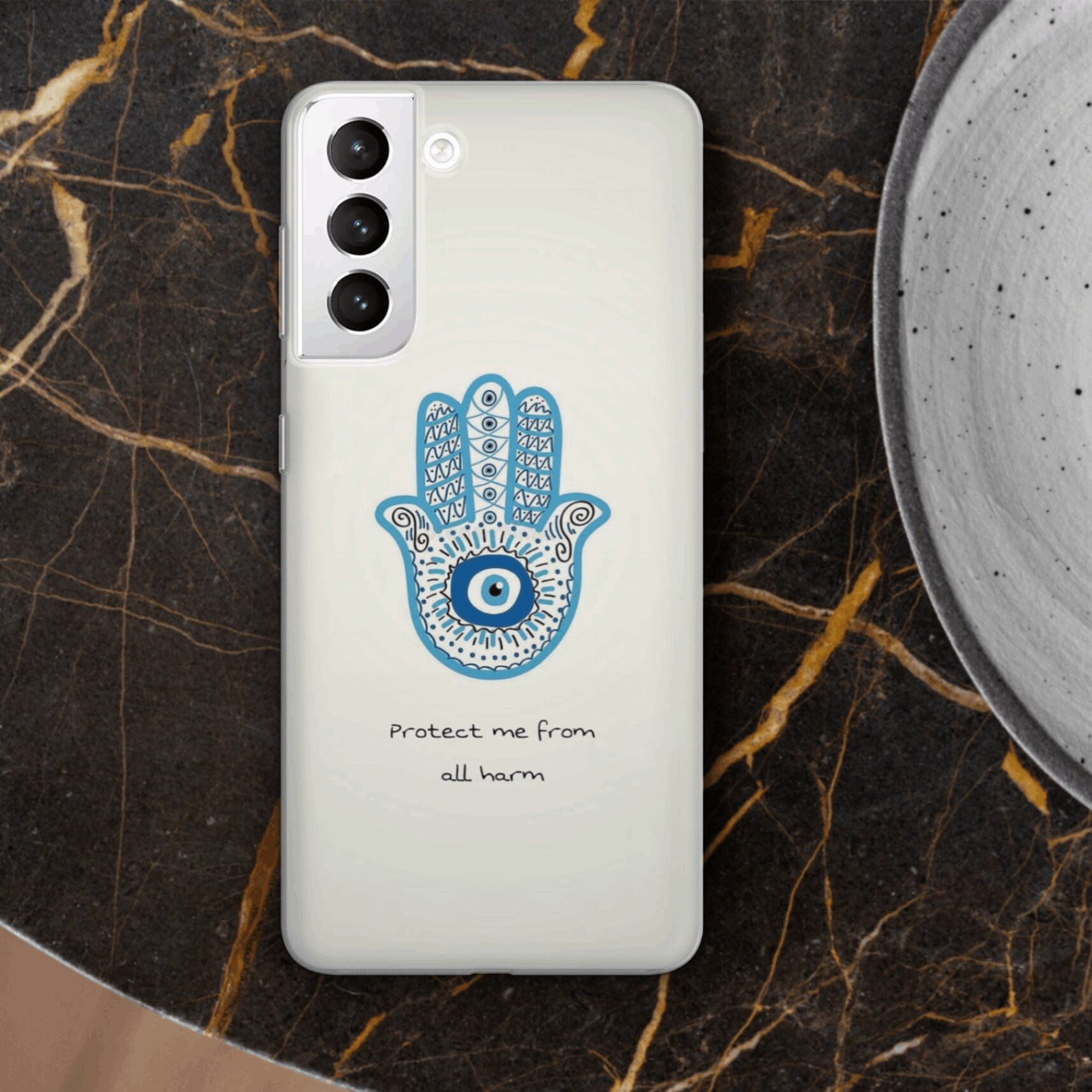 Greek Evil Eye Phone Case, Blue Evil Eyes Cover for Samsung Galaxy S23 ...
