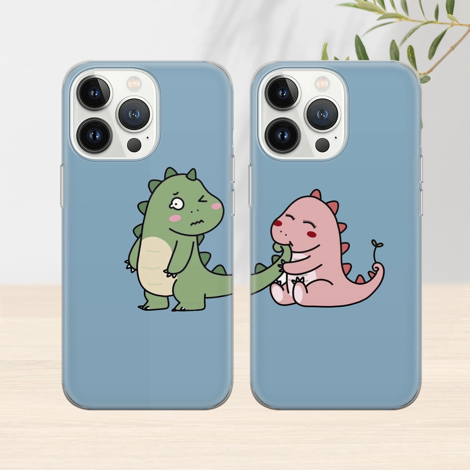 Cute Dinosaur Couple Matching Phone Case Matching Phone Cover Couple ...