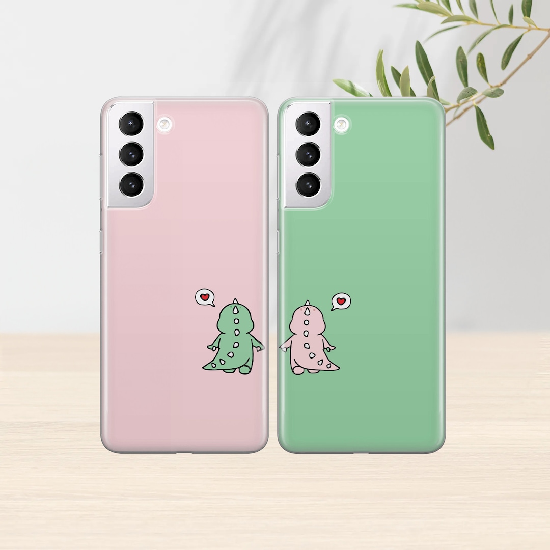 Cute Dinosaur Couple Matching Phone Case Matching Phone Cover Couple ...