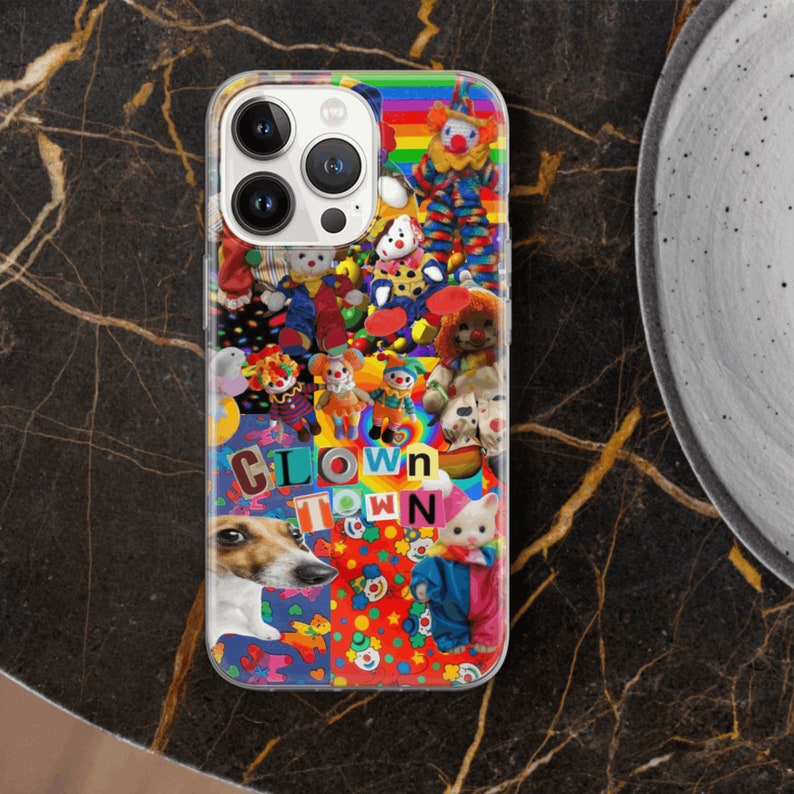Ugly Circus Clown Phone Case Scary Clown Cover for iPhone 15 Pro Max ...