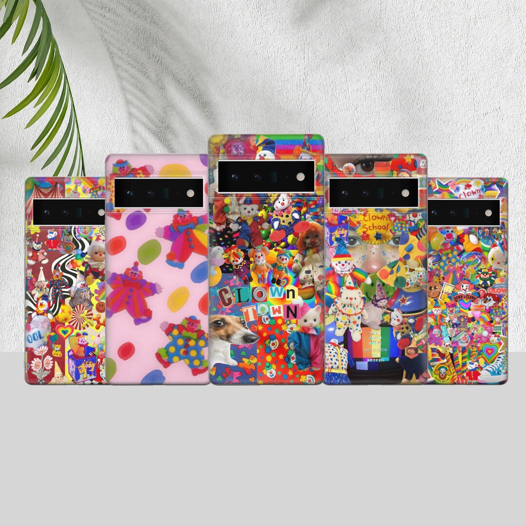 Ugly Circus Clown Phone Case Creepy Scary Clown Cover for Google Pixel ...