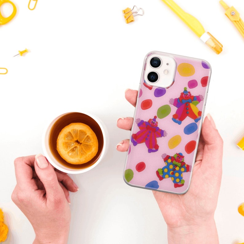 Ugly Circus Clown Phone Case Scary Clown Cover for iPhone 15 Pro Max ...