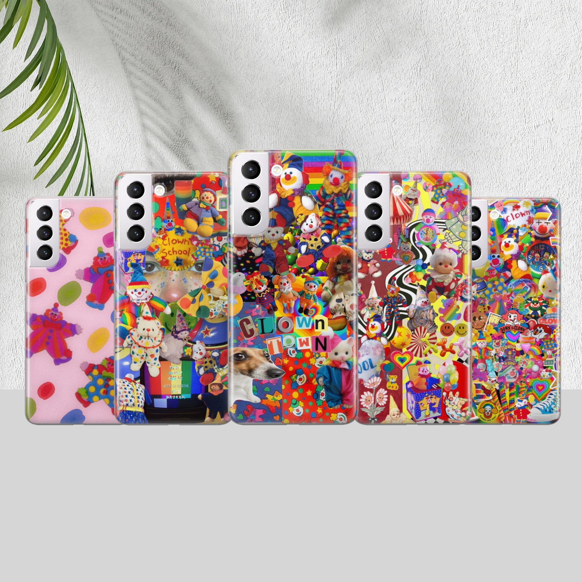 Ugly Circus Clown Phone Case Scary Clown Cover for iPhone 15 Pro Max ...