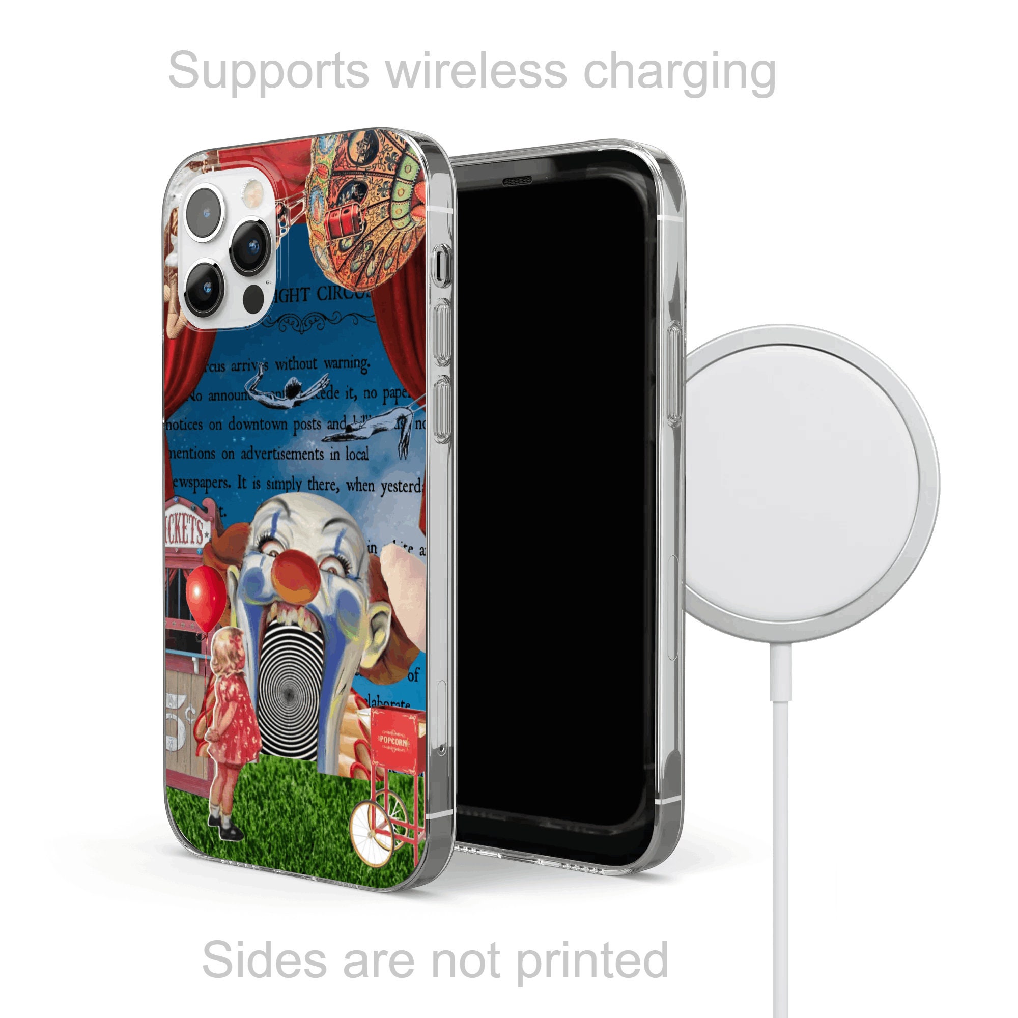 Creepy Ugly Clown Phone Case Scary Clowns Cover for iPhone 15 - Etsy