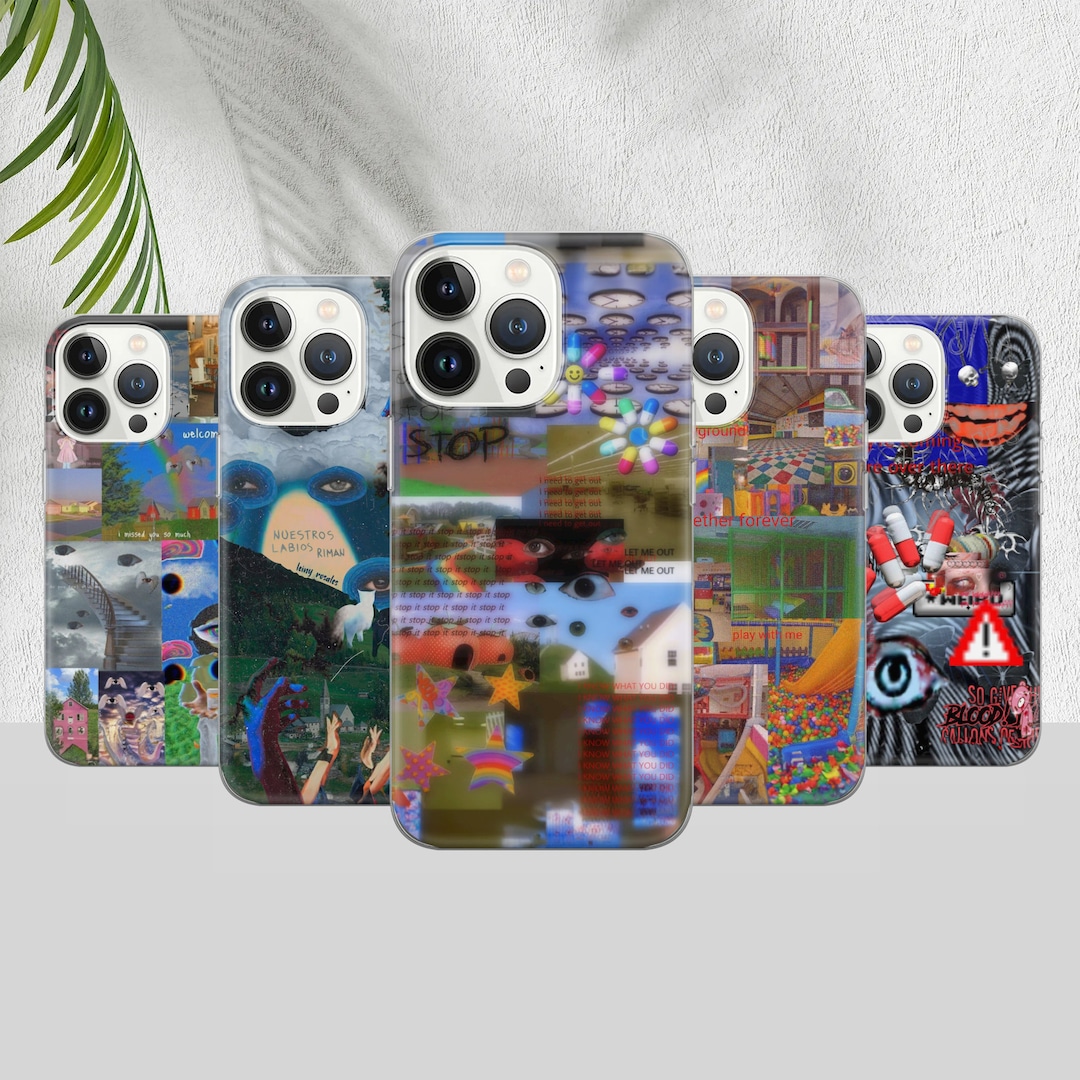 Weirdcore Phone Case Backrooms Creepy Goth Trippy Cover for iPhone 15 ...