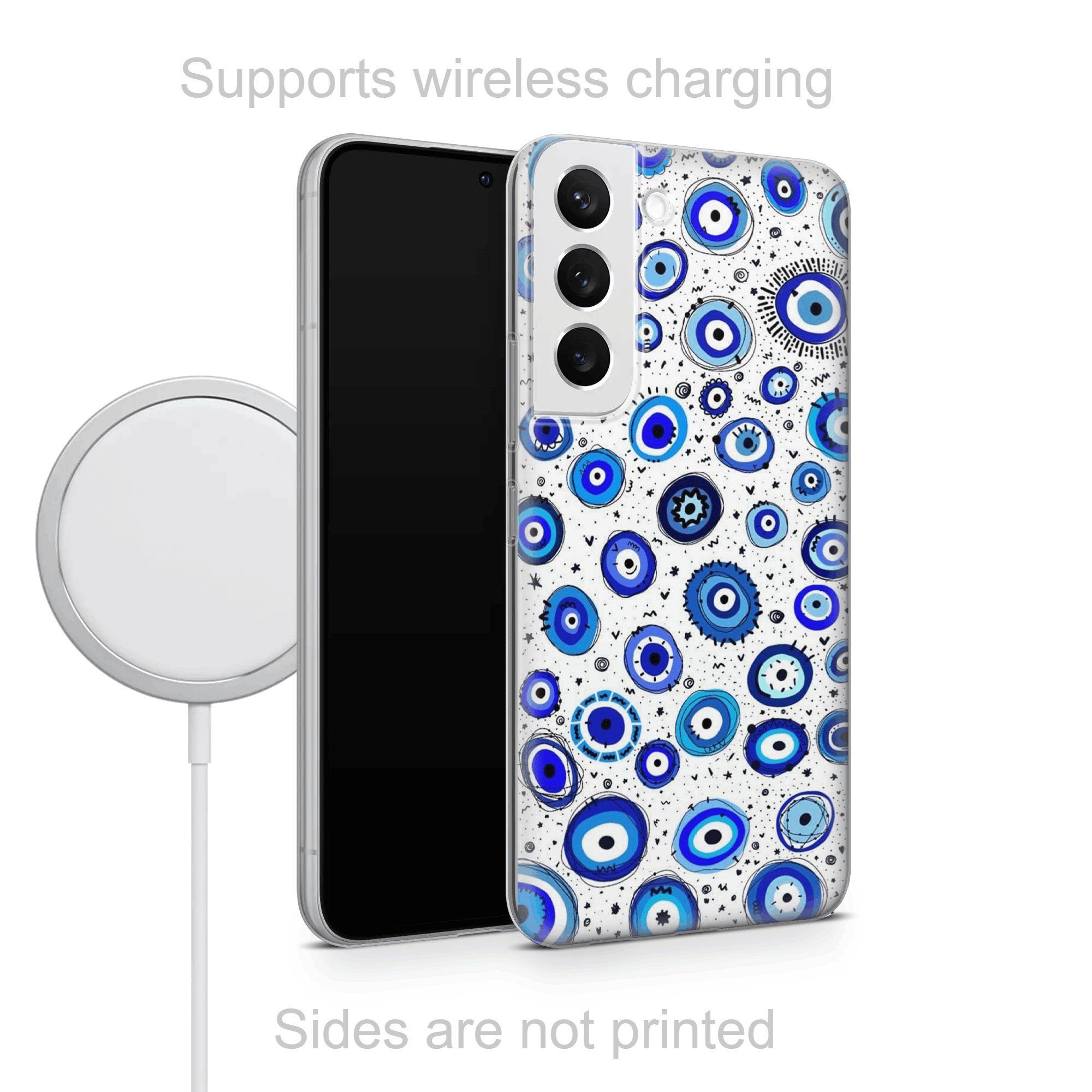 Greek Evil Eye Phone Case, Blue Evil Eyes Cover for Samsung Galaxy S23 ...