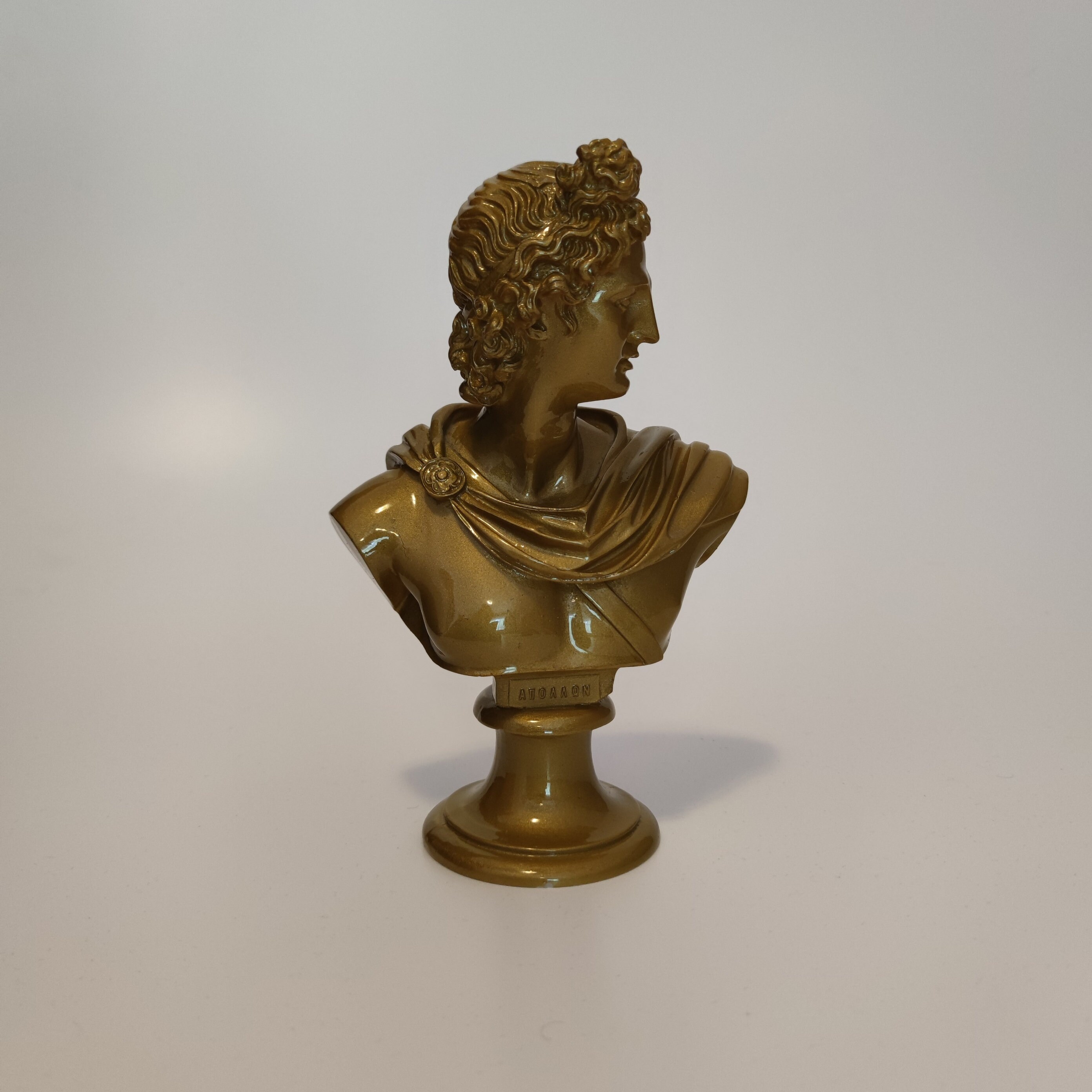 Apollo Bust Head Staue Cast Marble Handmade Greek Roman God 22.5cm8 ...