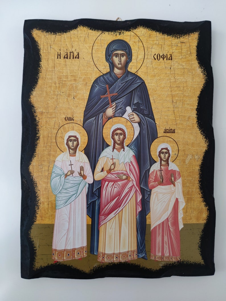 Orthodox Christian Icon Saint Sophia Faith Hope Love - Etsy
