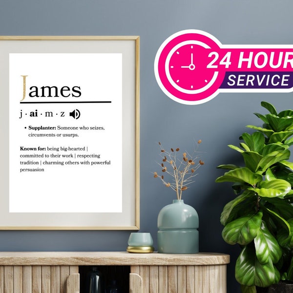 Name Meaning Print - Etsy