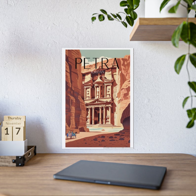 Petra Travel Print - Petra Poster, Jordan Print, Wall Art, Wedding Gift ...