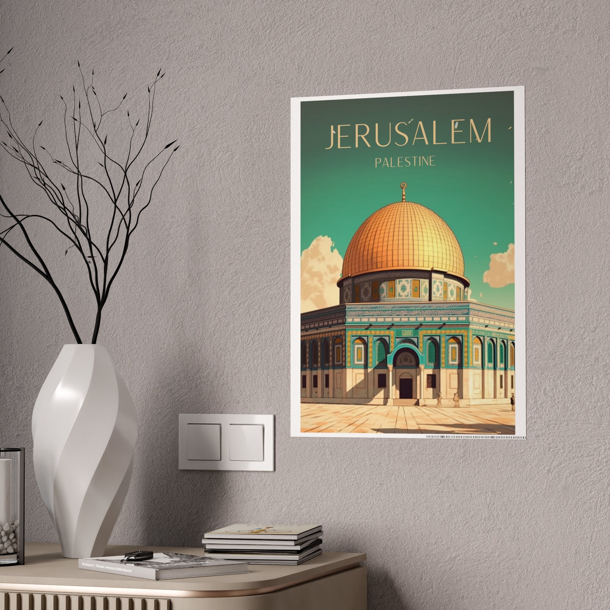 Palestine Print - Al-aqsa Poster, Islam Print, Jerusalem Print, Wedding ...
