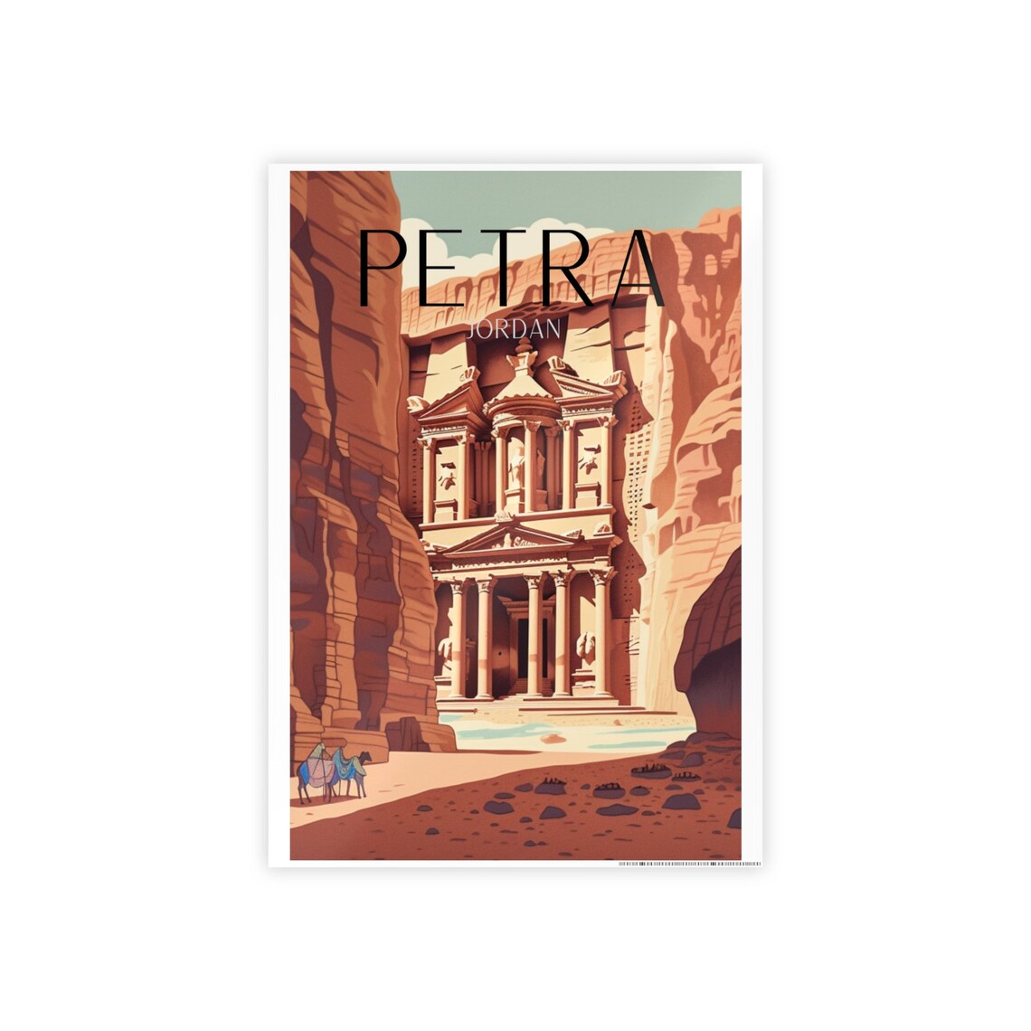 Petra Travel Print - Petra Poster, Jordan Print, Wall Art, Wedding Gift ...
