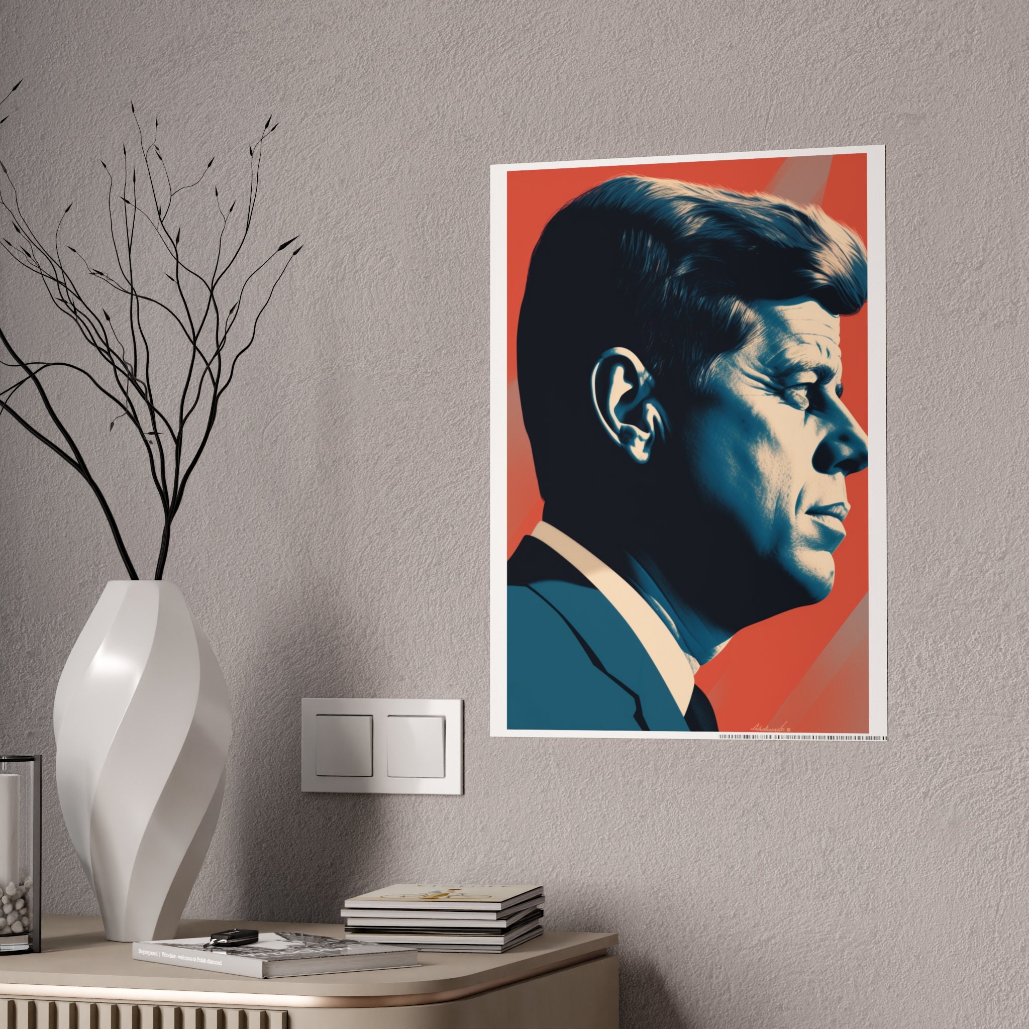 John F. Kennedy Poster, Campaign Poster, JFK, Wall Art, Birthday Gift ...