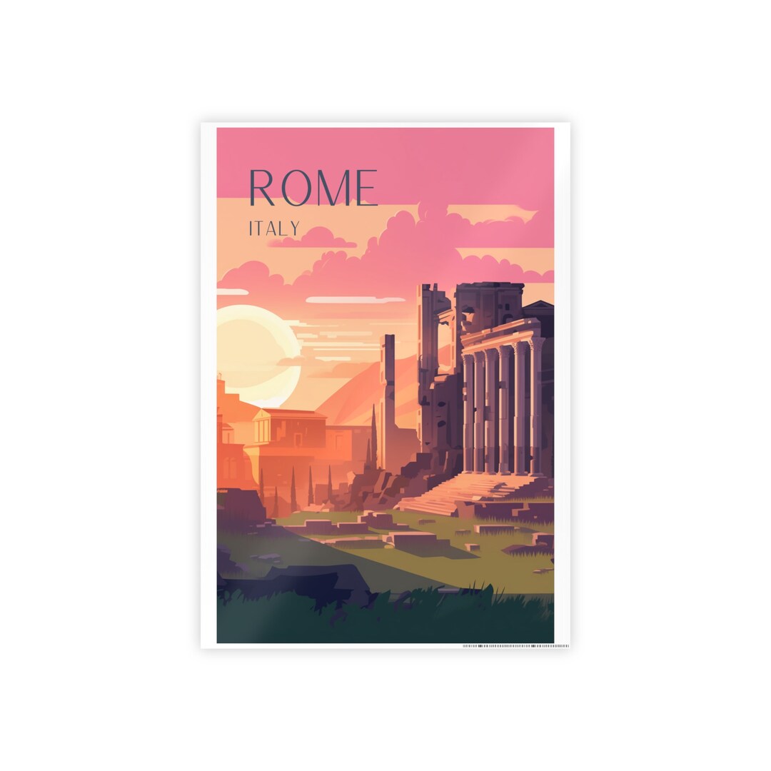 Rome Print - Roman Forum Poster, Ancient Ruins Print, Europe Print ...