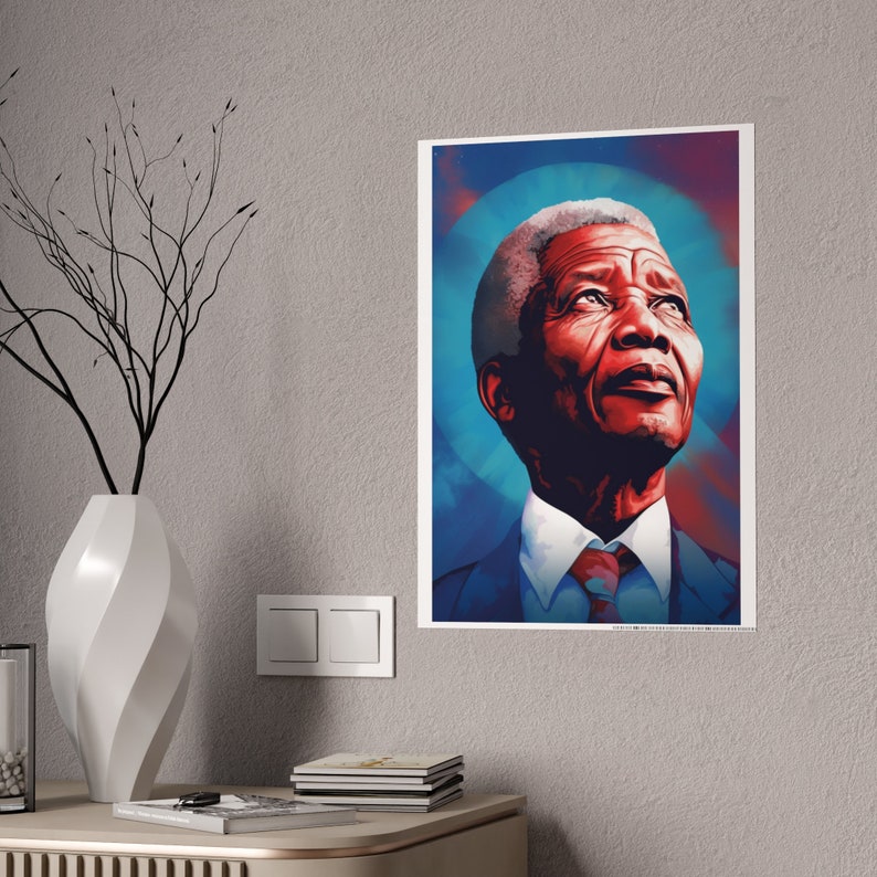 Nelson Mandela Poster Nelson Mandela Wall Art, South Africa, Wedding ...