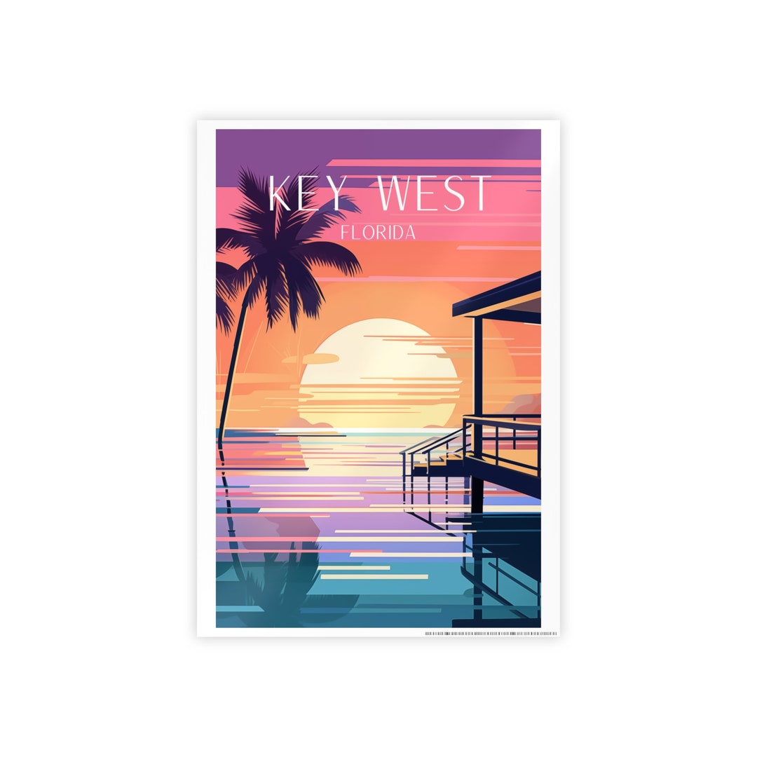 Key West Print - Key West Poster, Florida Print, Florida Keys Print ...