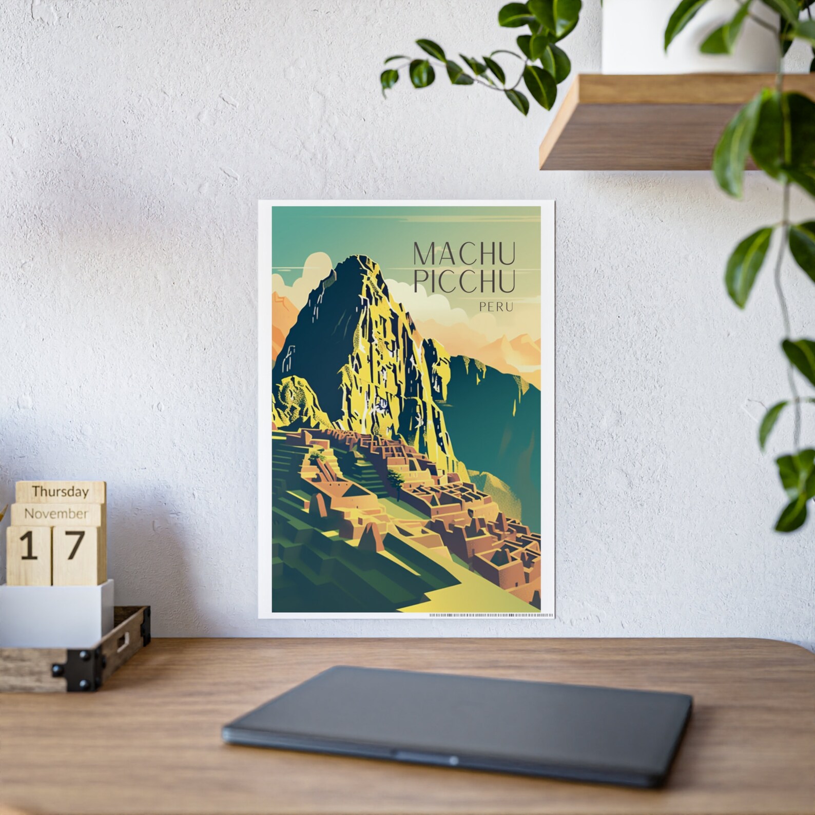 Machu Picchu Art Deco Travel Print - Machu Picchu Poster, Peru Print ...