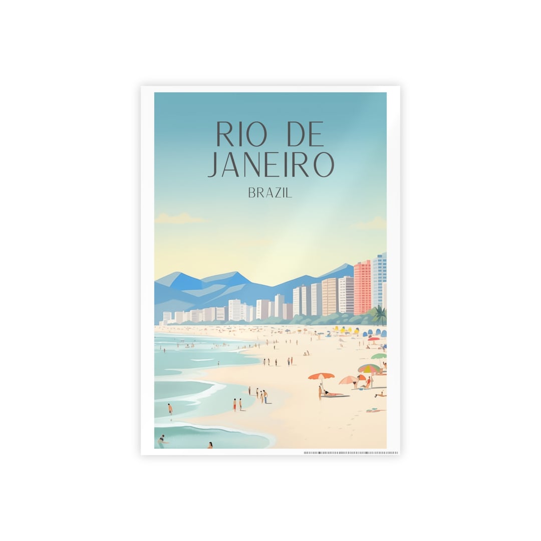 Rio De Janeiro Print - Rio Poster, Beach Print, Brazil Print, Wedding ...