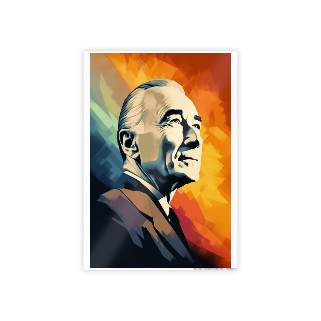 J. Robert Oppenheimer Poster - Oppenheimer Art, Nuclear Art, Wedding ...