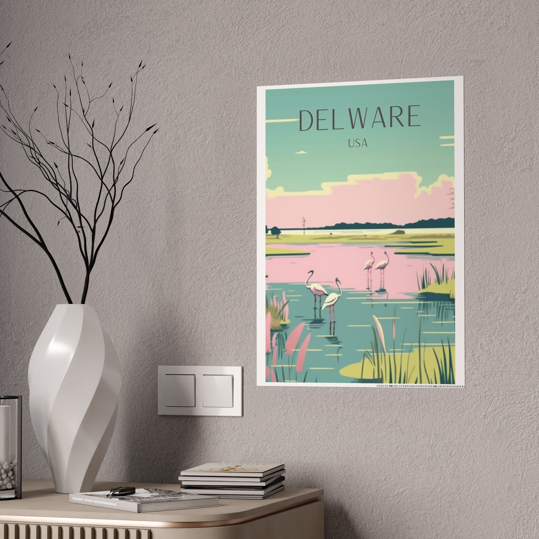 Delaware Poster - Bombay Hook National Wildlife Refuge Wall Art, Home ...