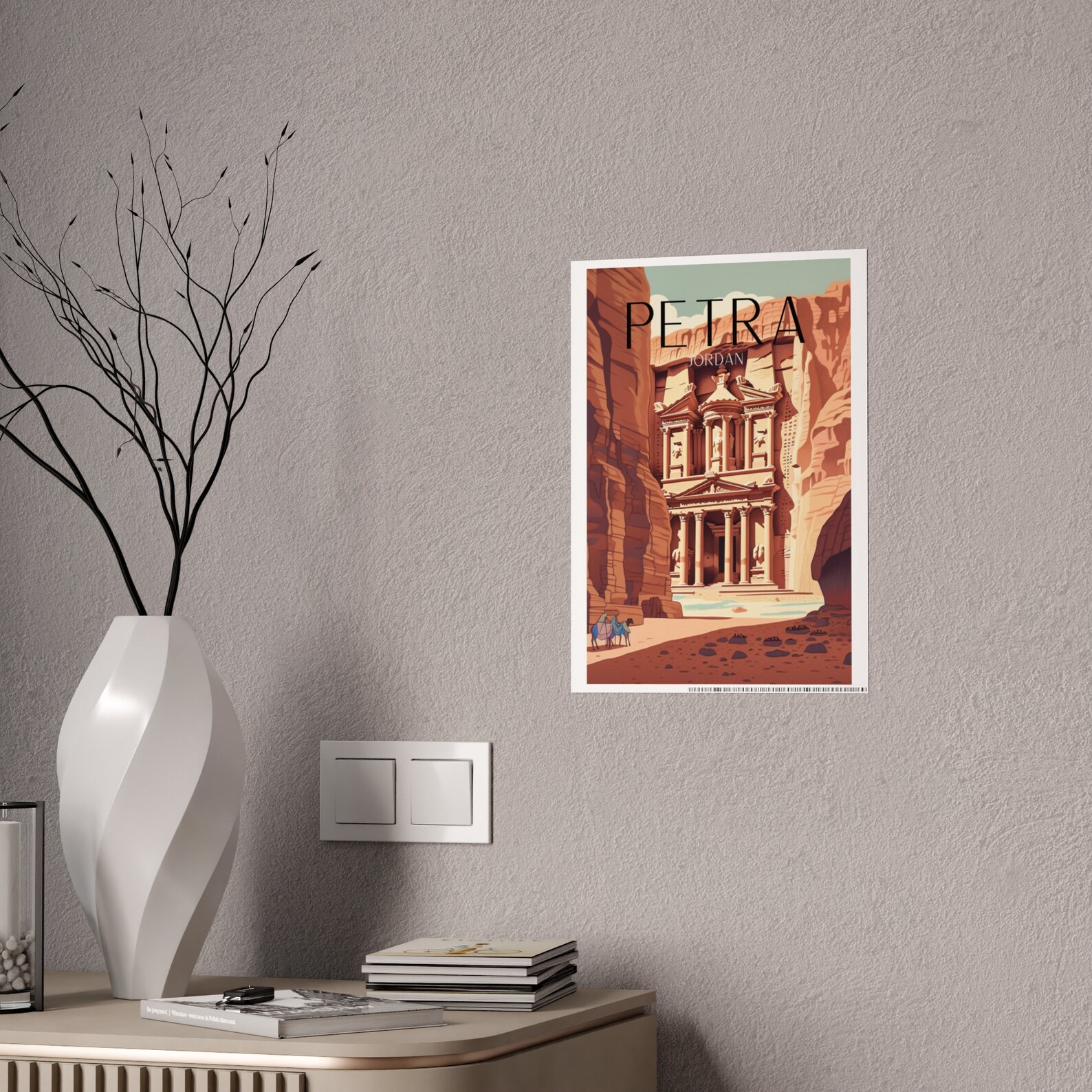 Petra Travel Print - Petra Poster, Jordan Print, Wall Art, Wedding Gift ...