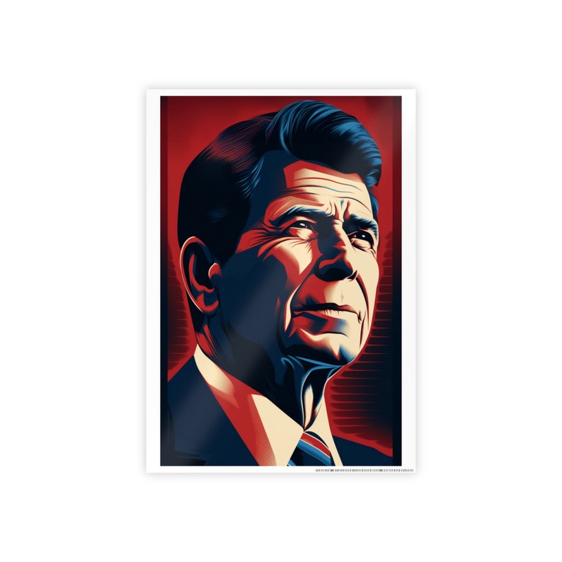 Ronald Reagan Poster, Campaign Poster, Reagan Art, Wall Art, Birthday ...