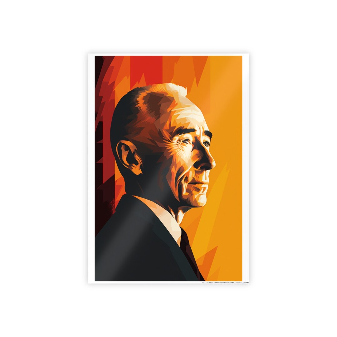 J. Robert Oppenheimer Poster - Oppenheimer Art, Science Art, Wedding ...