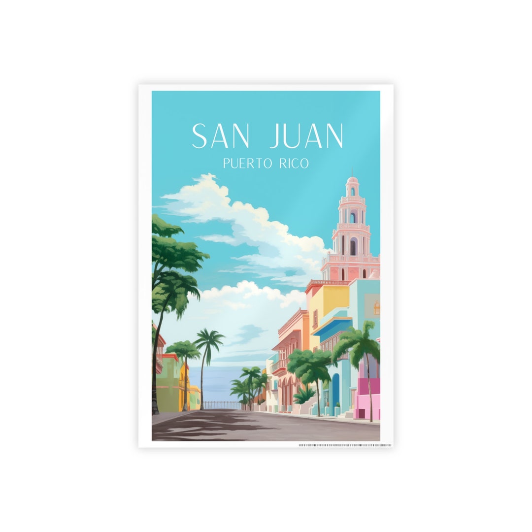 San Juan Print - San Juan Poster, Puerto Rico Print, Caribbean Print ...