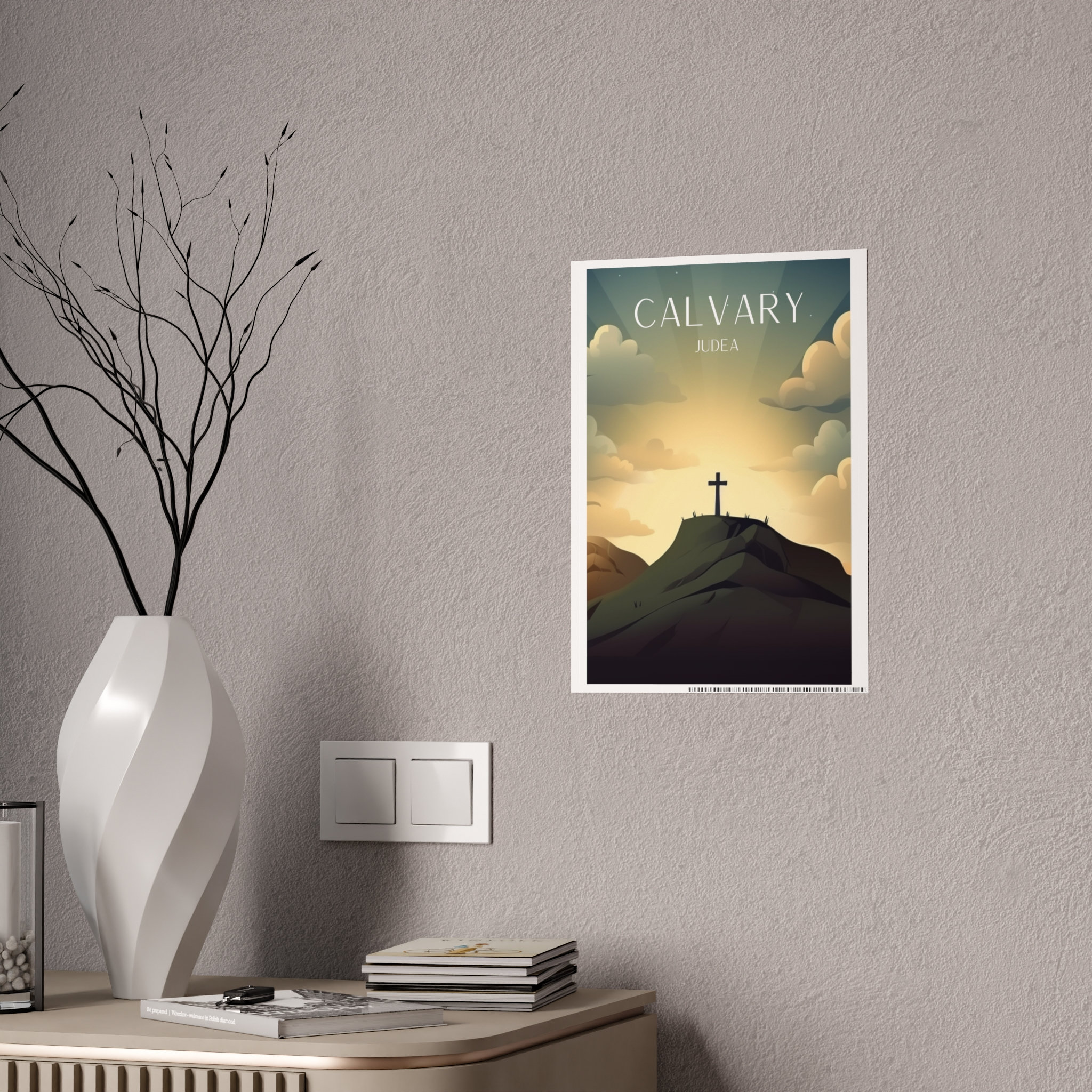 Calvary Print - Jesus Christ Poster, Christianity Print, Jerusalem ...