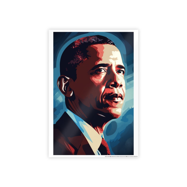 Barack Obama Poster - Obama Art, President Art, Wedding Gift, Travel ...