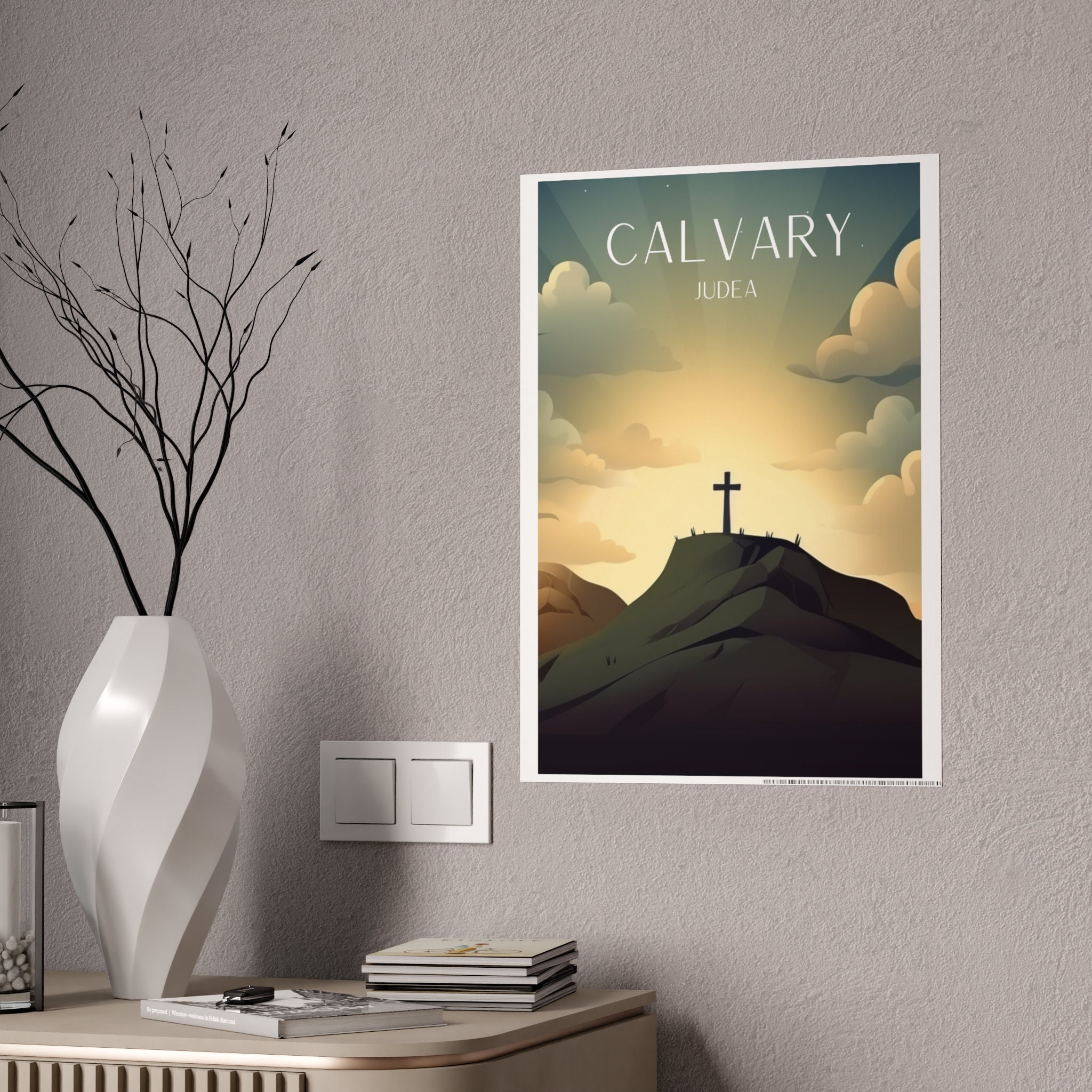 Calvary Print - Jesus Christ Poster, Christianity Print, Jerusalem ...