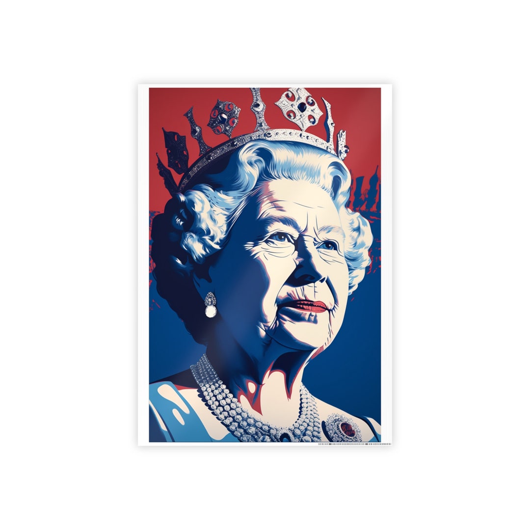 Queen Elizabeth II Print - Elizabeth Poster, Monarchy Print, United ...