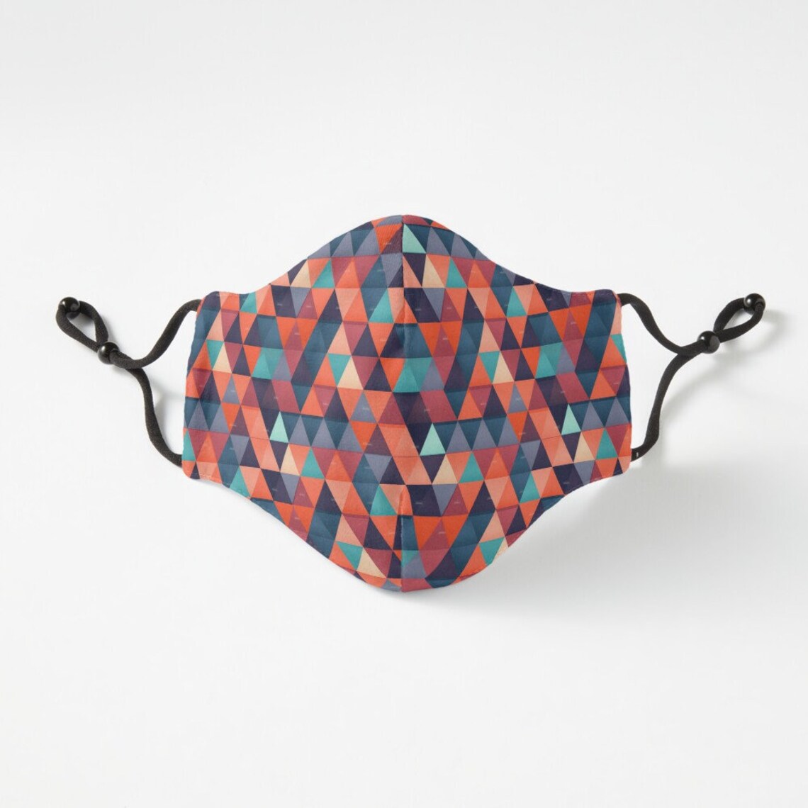 Colourful Repeating Triangle Pattern Seamless Angular Paper Print ...