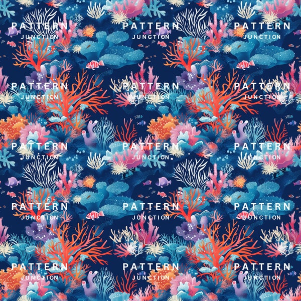 Coral Navy Wall Art - Etsy