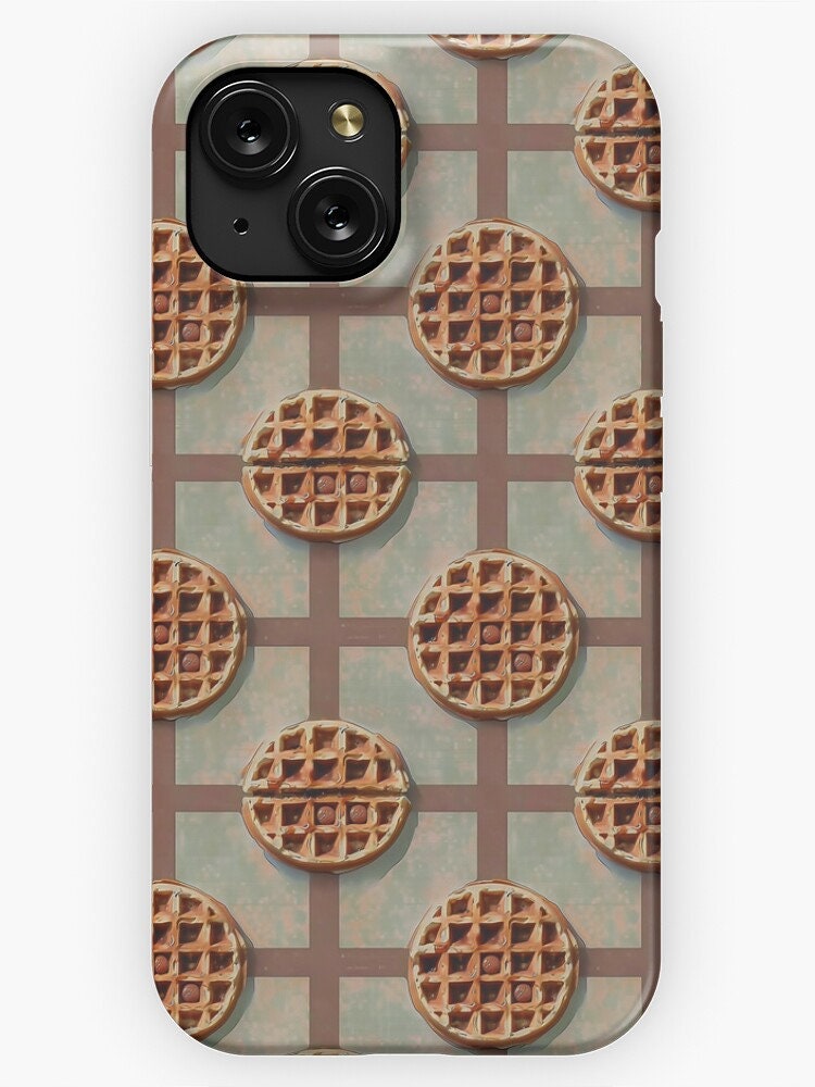 Waffle Digital Pattern - Printable Waffles Design, Breakfast Paper for ...