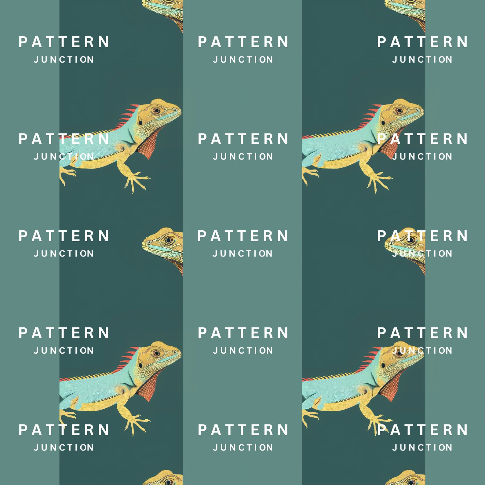 Digital Lizard Pattern for Exotic Decor, Nature Crafts - Instant ...