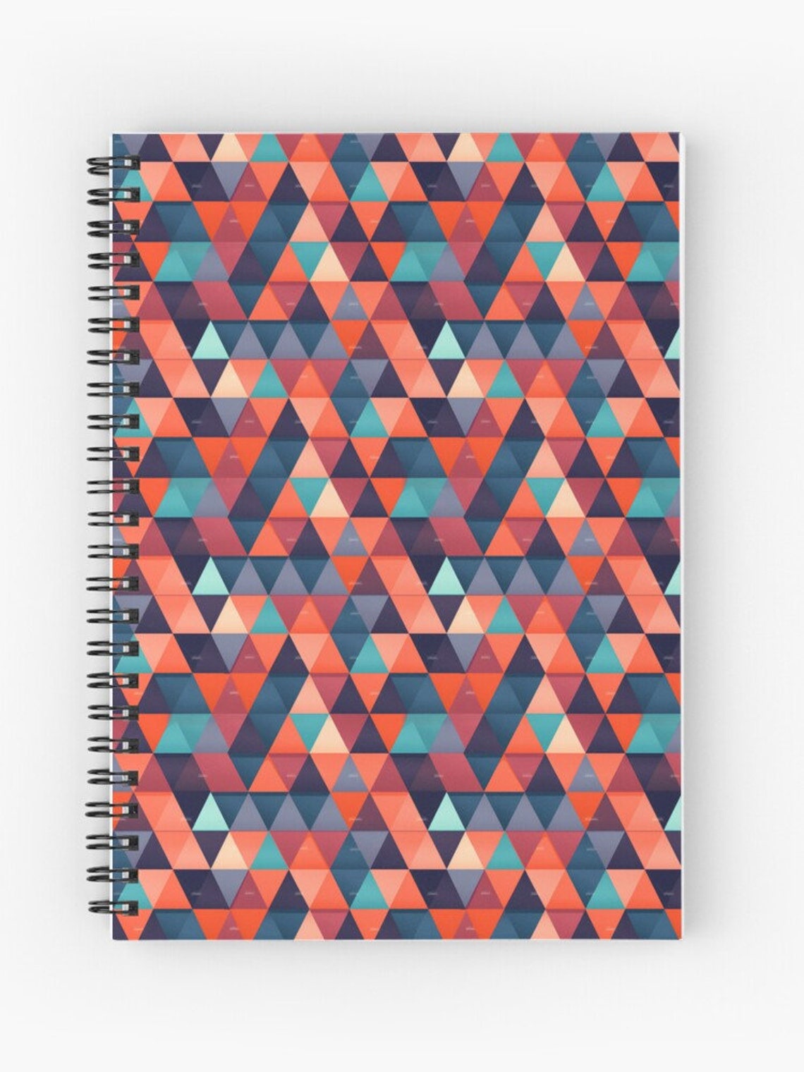 Colourful Repeating Triangle Pattern Seamless Angular Paper Print ...